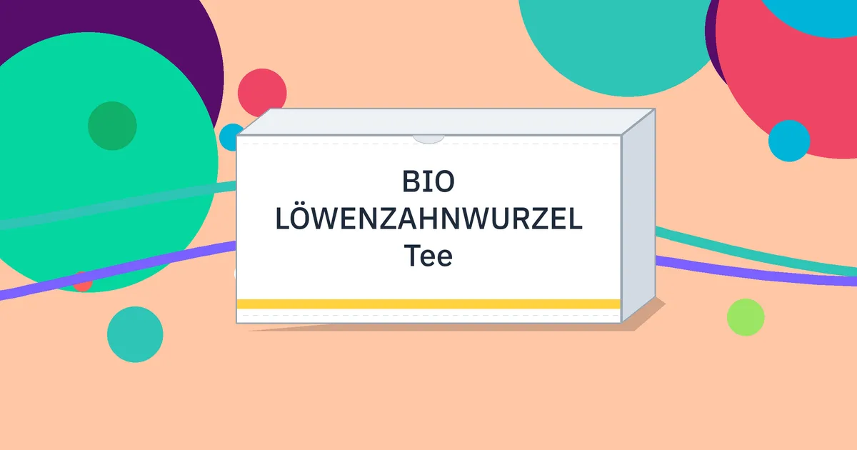 Symbolbild: Packung mit der Aufschrift BIO LÖWENZAHNWURZEL Tee (PZN 09893152) – Verfügbarkeit und Bezug in Apotheken in Frankfurt am Main