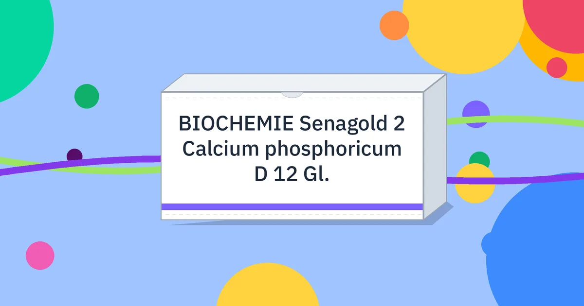 Symbolbild: Packung mit der Aufschrift BIOCHEMIE Senagold 2 Calcium phosphoricum D 12 Gl. (PZN 09214866) – Verfügbarkeit und Bezug in Apotheken in Frankfurt am Main