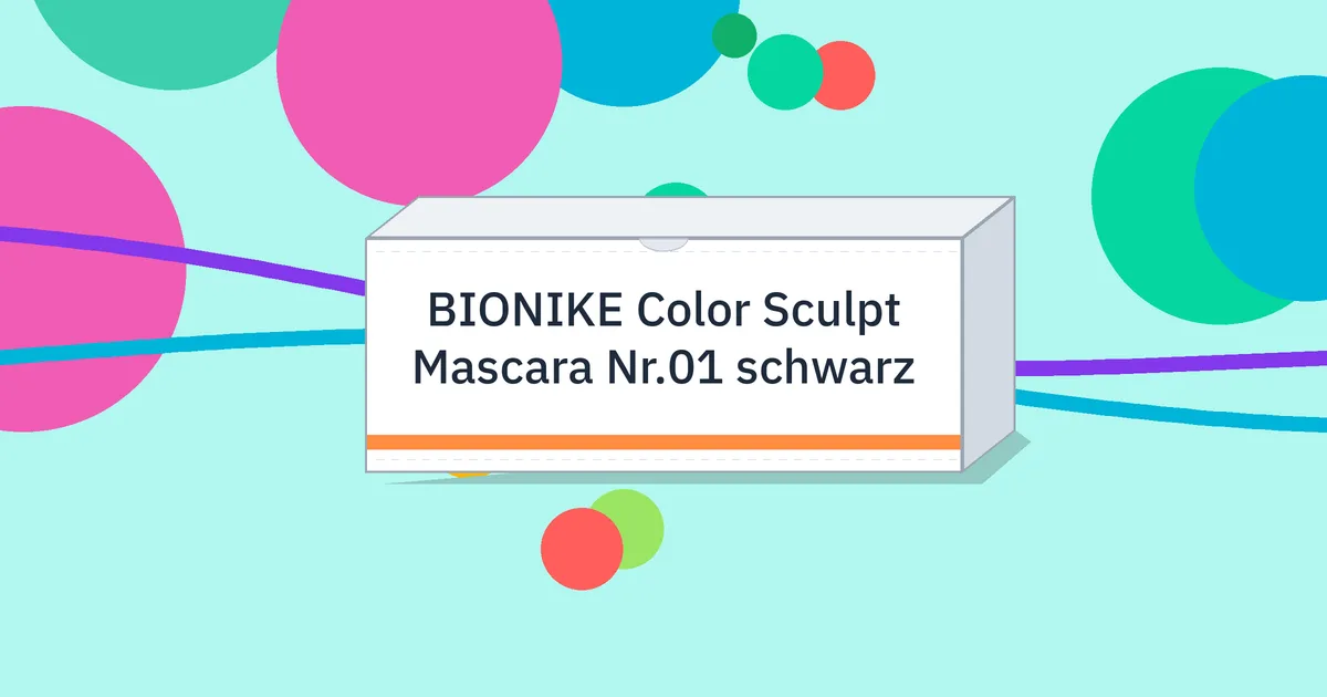 Symbolbild: Packung mit der Aufschrift BIONIKE Color Sculpt Mascara Nr.01 schwarz (PZN 12606452) – Verfügbarkeit und Bezug in Apotheken in Frankfurt am Main