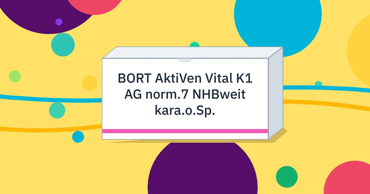 Symbolbild: Packung mit der Aufschrift BORT AktiVen Vital K1 AG norm.7 NHBweit kara.o.Sp. (PZN 13735051) – Verfügbarkeit und Bezug in Apotheken in Frankfurt am Main