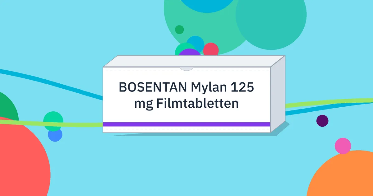 Symbolbild: Packung mit der Aufschrift BOSENTAN Mylan 125 mg Filmtabletten (PZN 18042335) – Verfügbarkeit und Bezug in Apotheken in Frankfurt am Main