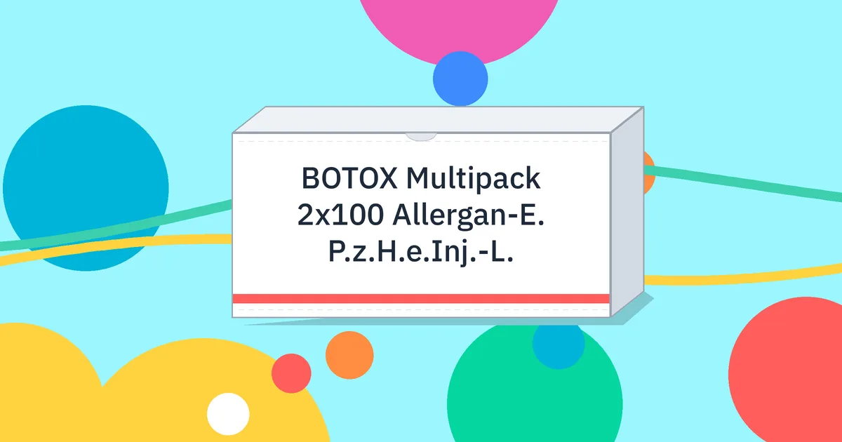 Symbolbild: Packung mit der Aufschrift BOTOX Multipack 2x100 Allergan-E. P.z.H.e.Inj.-L. (PZN 15579106) – Verfügbarkeit und Bezug in Apotheken in Frankfurt am Main