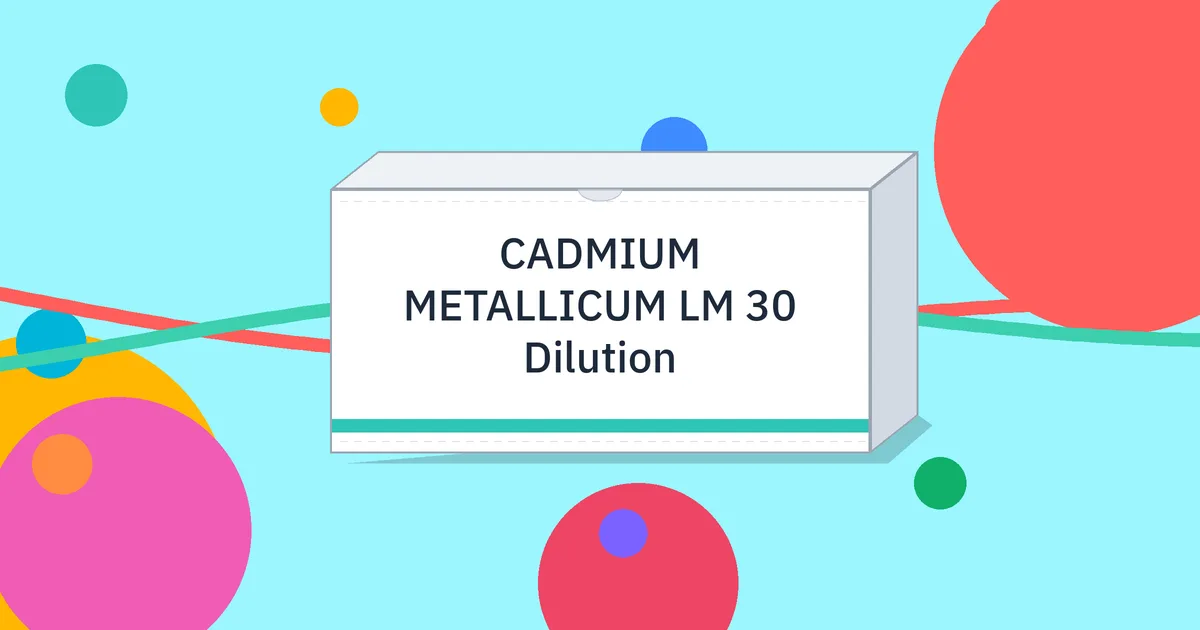 Symbolbild: Packung mit der Aufschrift CADMIUM METALLICUM LM 30 Dilution (PZN 13400617) – Verfügbarkeit und Bezug in Apotheken in Frankfurt am Main