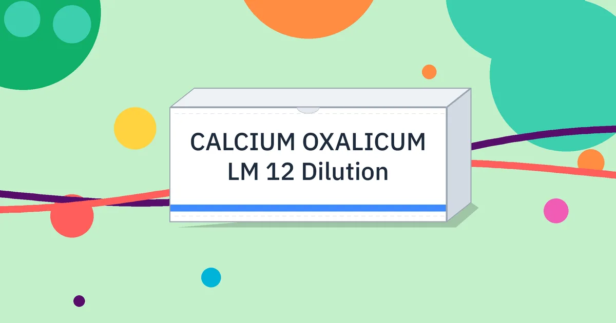 Symbolbild: Packung mit der Aufschrift CALCIUM OXALICUM LM 12 Dilution (PZN 13410219) – Verfügbarkeit und Bezug in Apotheken in Frankfurt am Main