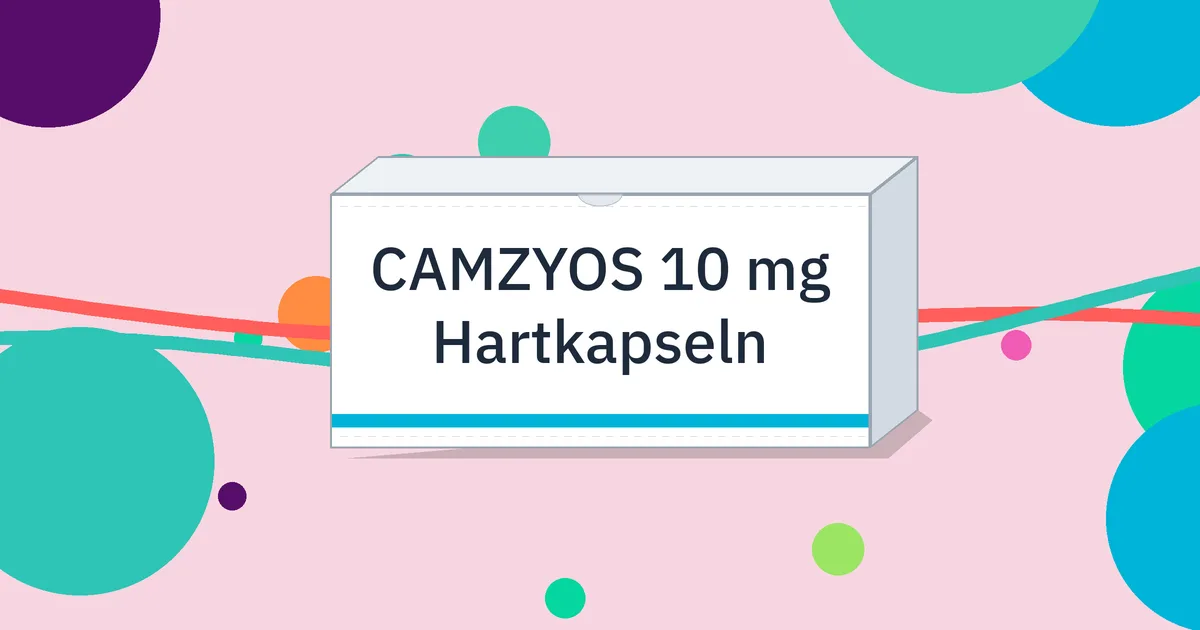 Symbolbild: Packung mit der Aufschrift CAMZYOS 10 mg Hartkapseln (PZN 18030390) – Verfügbarkeit und Bezug in Apotheken in Frankfurt am Main