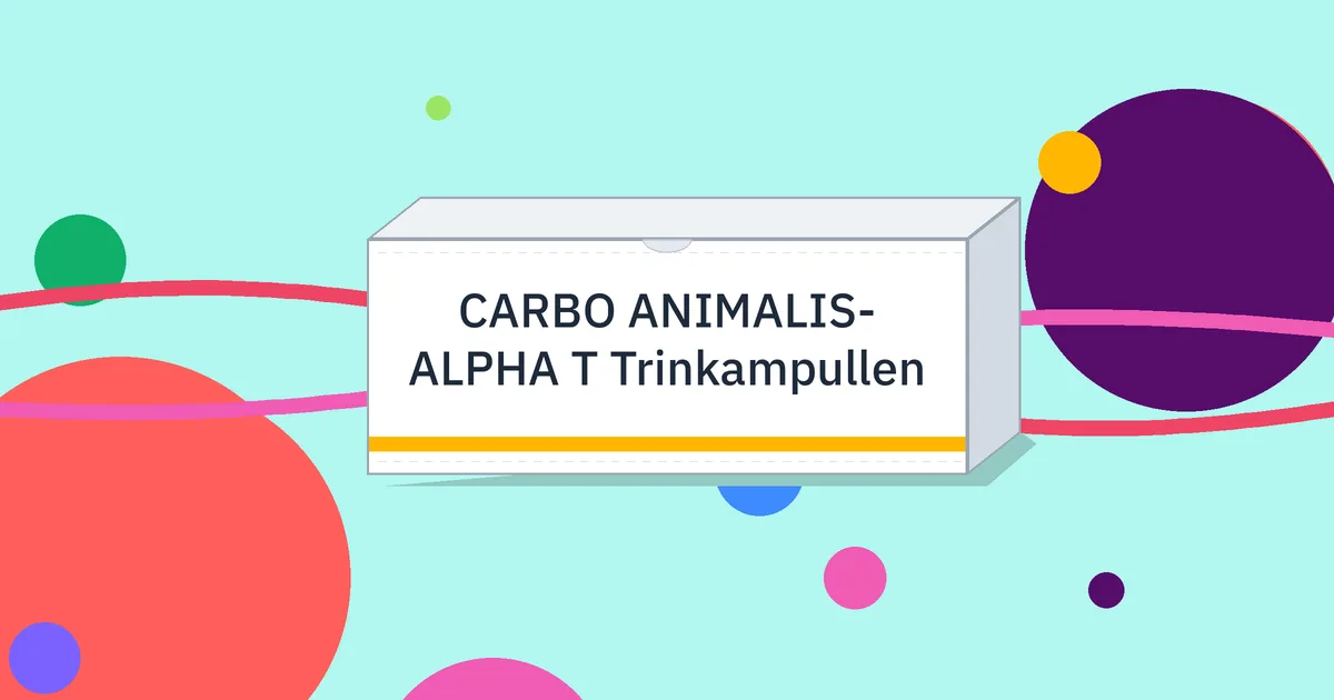 Symbolbild: Packung mit der Aufschrift CARBO ANIMALIS-ALPHA T Trinkampullen (PZN 10223043) – Verfügbarkeit und Bezug in Apotheken in Frankfurt am Main