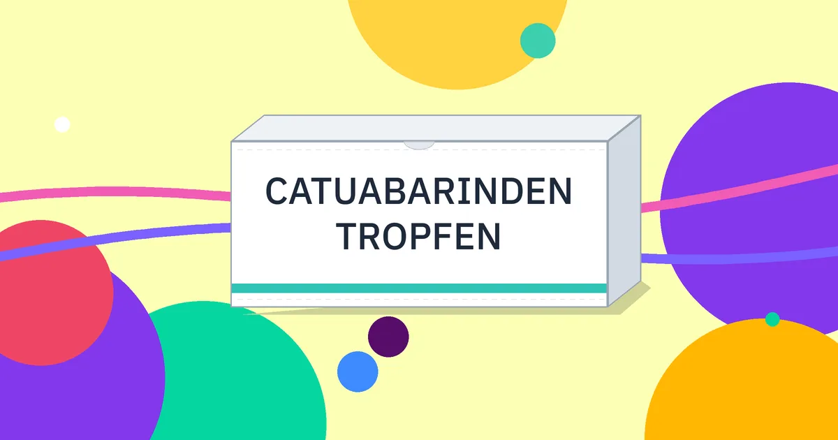 Symbolbild: Packung mit der Aufschrift CATUABARINDEN TROPFEN (PZN 14310891) – Verfügbarkeit und Bezug in Apotheken in Frankfurt am Main