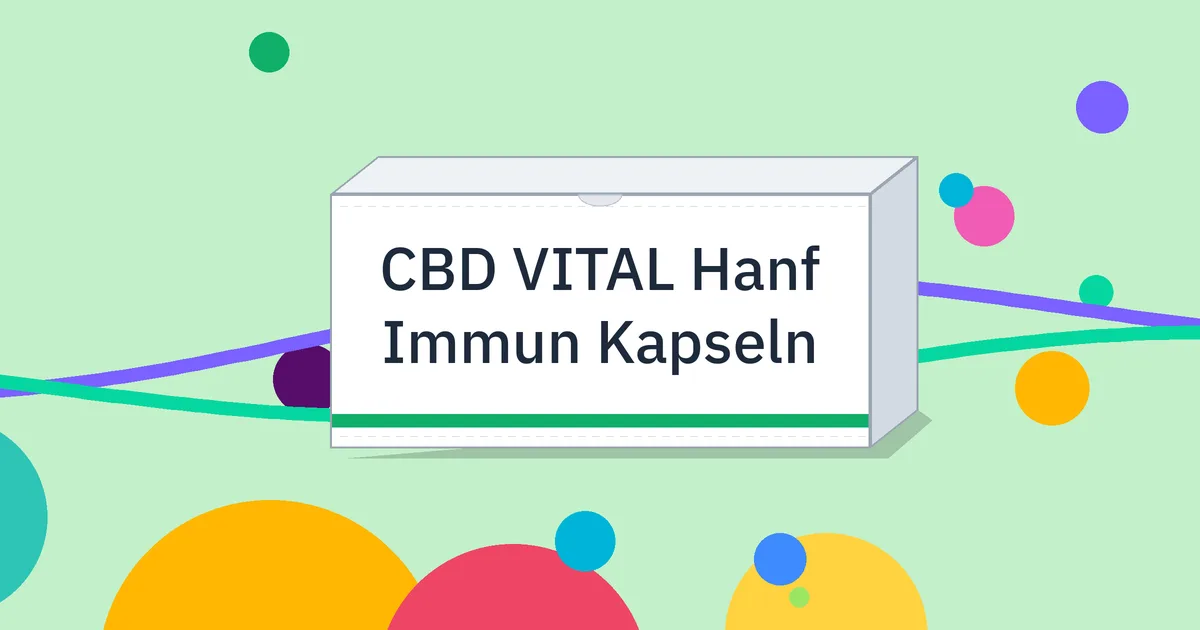 Symbolbild: Packung mit der Aufschrift CBD VITAL Hanf Immun Kapseln (PZN 19509930) – Verfügbarkeit und Bezug in Apotheken in Frankfurt am Main