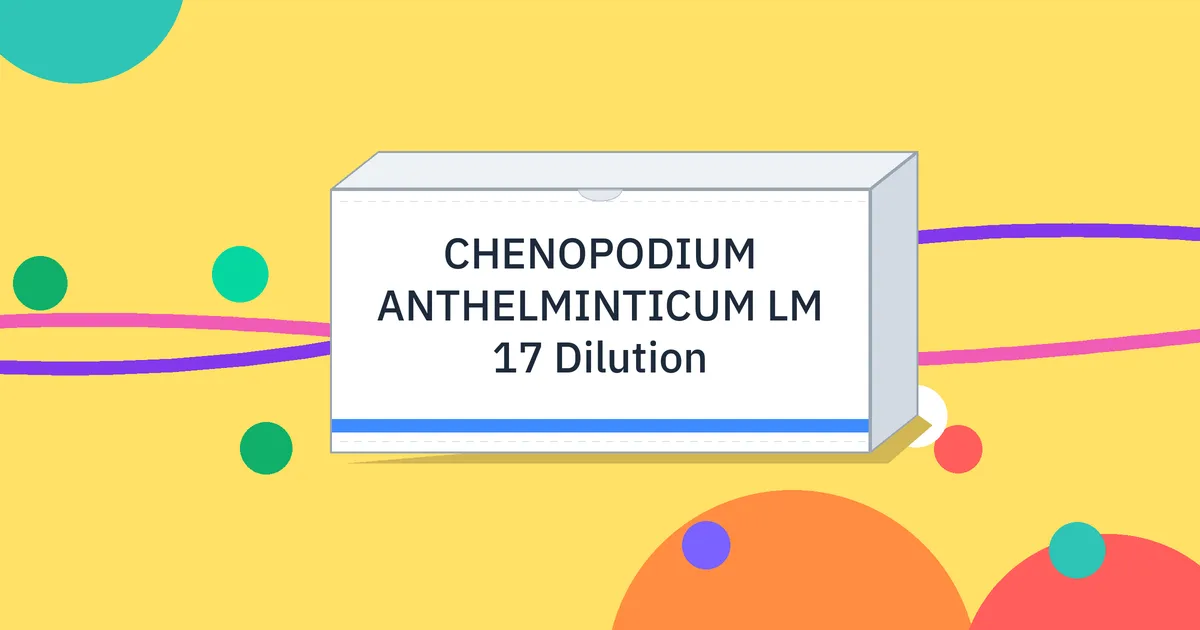 Symbolbild: Packung mit der Aufschrift CHENOPODIUM ANTHELMINTICUM LM 17 Dilution (PZN 13440864) – Verfügbarkeit und Bezug in Apotheken in Frankfurt am Main