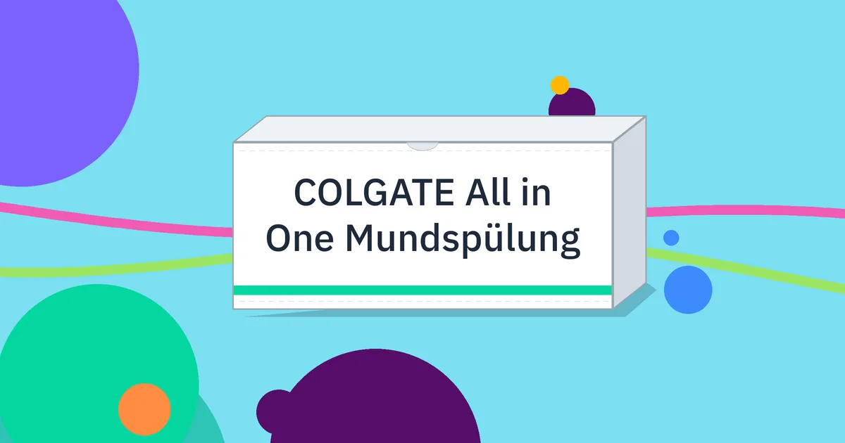 Symbolbild: Packung mit der Aufschrift COLGATE All in One Mundspülung (PZN 18598400) – Verfügbarkeit und Bezug in Apotheken in Frankfurt am Main