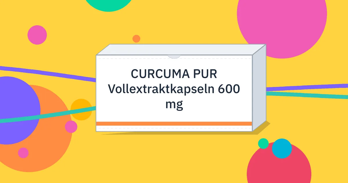 Symbolbild: Packung mit der Aufschrift CURCUMA PUR Vollextraktkapseln 600 mg (PZN 10627272) – Verfügbarkeit und Bezug in Apotheken in Frankfurt am Main