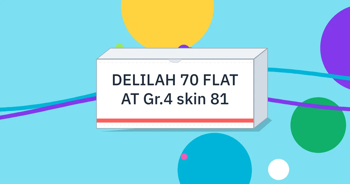 Symbolbild: Packung mit der Aufschrift DELILAH 70 FLAT AT Gr.4 skin 81 (PZN 13848335) – Verfügbarkeit und Bezug in Apotheken in Frankfurt am Main