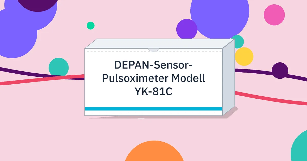 Symbolbild: Packung mit der Aufschrift DEPAN-Sensor-Pulsoximeter Modell YK-81C (PZN 17580036) – Verfügbarkeit und Bezug in Apotheken in Frankfurt am Main