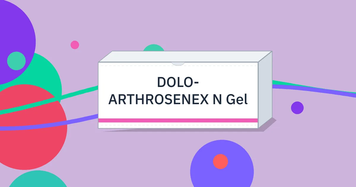 Symbolbild: Packung mit der Aufschrift DOLO-ARTHROSENEX N Gel (PZN 04918806) – Verfügbarkeit und Bezug in Apotheken in Frankfurt am Main
