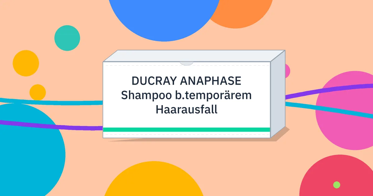 Symbolbild: Packung mit der Aufschrift DUCRAY ANAPHASE Shampoo b.temporärem Haarausfall (PZN 19450680) – Verfügbarkeit und Bezug in Apotheken in Frankfurt am Main