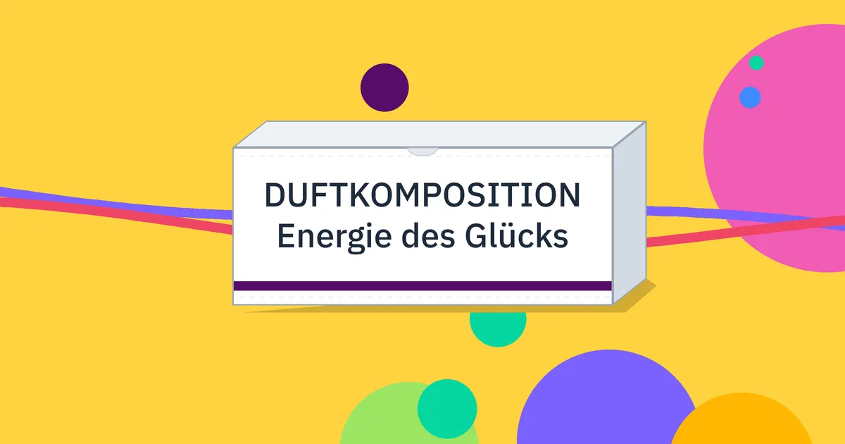 Symbolbild: Packung mit der Aufschrift DUFTKOMPOSITION Energie des Glücks (PZN 20381889) – Verfügbarkeit und Bezug in Apotheken in Frankfurt am Main