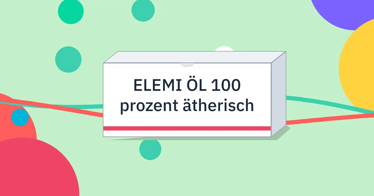 Symbolbild: Packung mit der Aufschrift ELEMI ÖL 100 prozent ätherisch (PZN 07204409) – Verfügbarkeit und Bezug in Apotheken in Frankfurt am Main