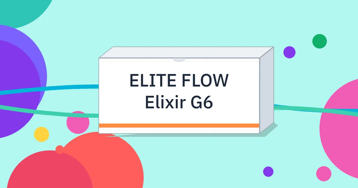Symbolbild: Packung mit der Aufschrift ELITE FLOW Elixir G6 (PZN 15416172) – Verfügbarkeit und Bezug in Apotheken in Frankfurt am Main