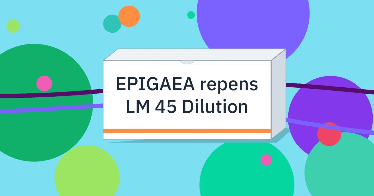 Symbolbild: Packung mit der Aufschrift EPIGAEA repens LM 45 Dilution (PZN 13471876) – Verfügbarkeit und Bezug in Apotheken in Frankfurt am Main