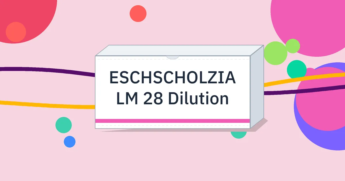 Symbolbild: Packung mit der Aufschrift ESCHSCHOLZIA LM 28 Dilution (PZN 13480154) – Verfügbarkeit und Bezug in Apotheken in Frankfurt am Main