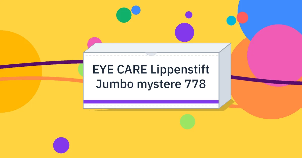Symbolbild: Packung mit der Aufschrift EYE CARE Lippenstift Jumbo mystere 778 (PZN 16955020) – Verfügbarkeit und Bezug in Apotheken in Frankfurt am Main