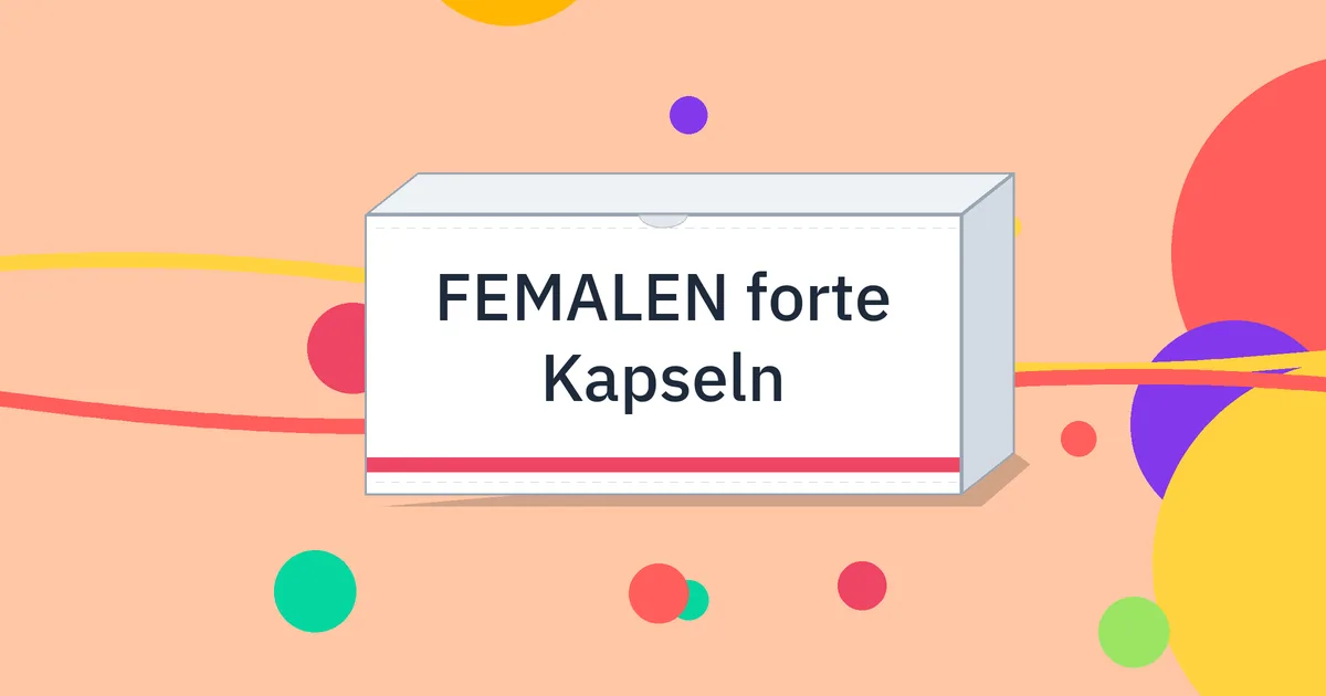 Symbolbild: Packung mit der Aufschrift FEMALEN forte Kapseln (PZN 19267734) – Verfügbarkeit und Bezug in Apotheken in Frankfurt am Main
