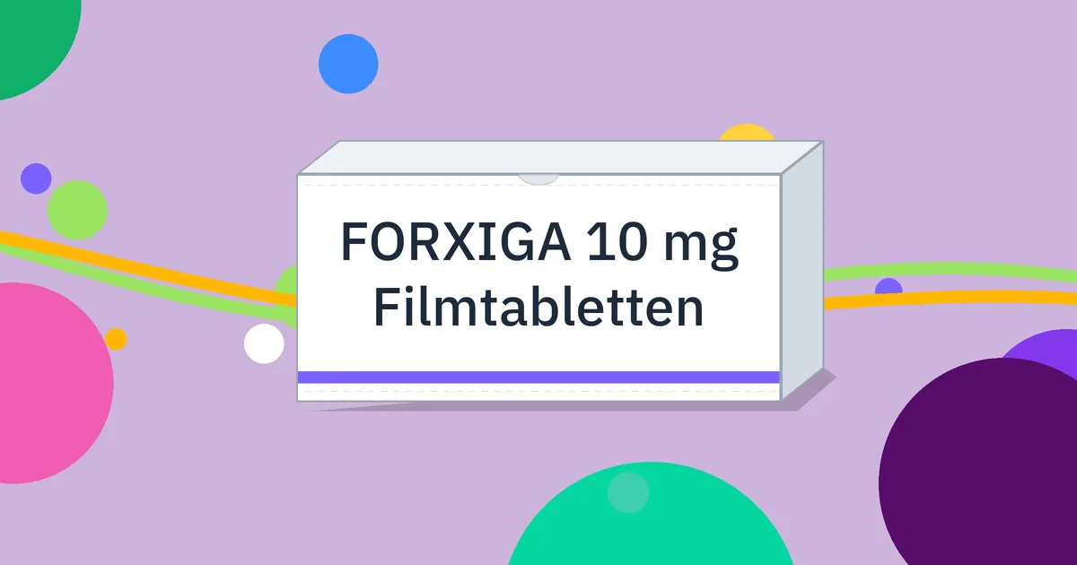 Symbolbild: Packung mit der Aufschrift FORXIGA 10 mg Filmtabletten (PZN 19668060) – Verfügbarkeit und Bezug in Apotheken in Frankfurt am Main