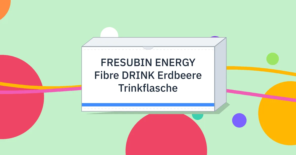 Symbolbild: Packung mit der Aufschrift FRESUBIN ENERGY Fibre DRINK Erdbeere Trinkflasche (PZN 09730065) – Verfügbarkeit und Bezug in Apotheken in Frankfurt am Main