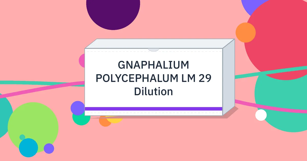 Symbolbild: Packung mit der Aufschrift GNAPHALIUM POLYCEPHALUM LM 29 Dilution (PZN 13545327) – Verfügbarkeit und Bezug in Apotheken in Frankfurt am Main