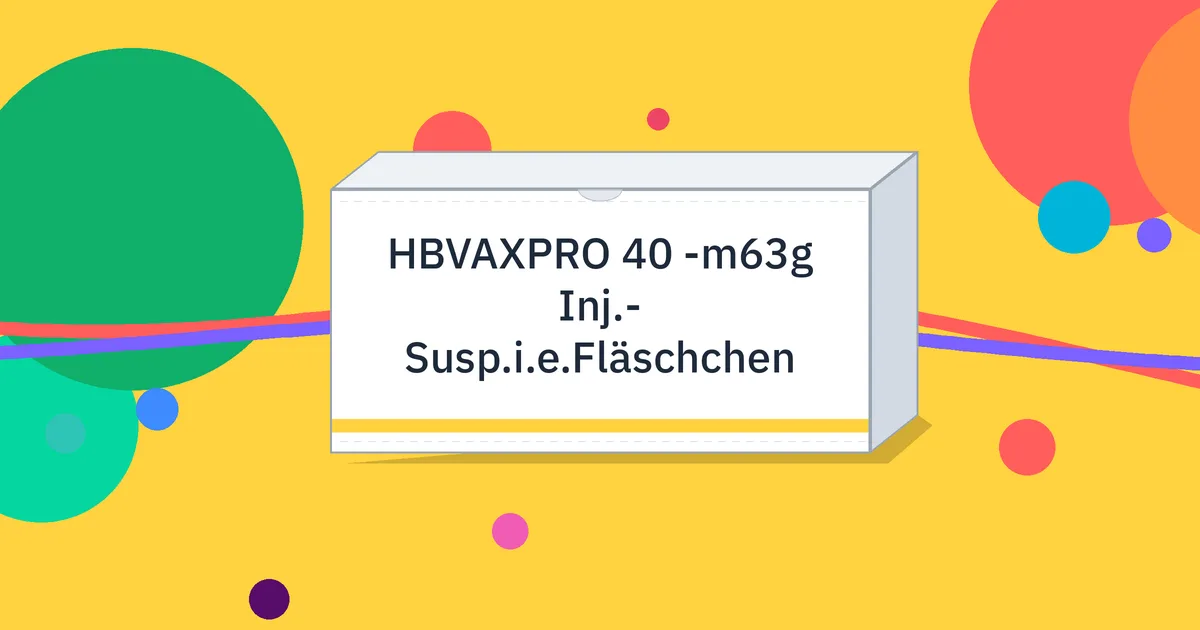 Symbolbild: Packung mit der Aufschrift HBVAXPRO 40 -m63g Inj.-Susp.i.e.Fläschchen (PZN 14277774) – Verfügbarkeit und Bezug in Apotheken in Frankfurt am Main