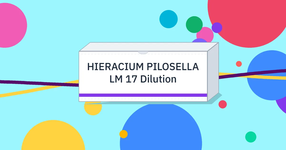 Symbolbild: Packung mit der Aufschrift HIERACIUM PILOSELLA LM 17 Dilution (PZN 13553545) – Verfügbarkeit und Bezug in Apotheken in Frankfurt am Main