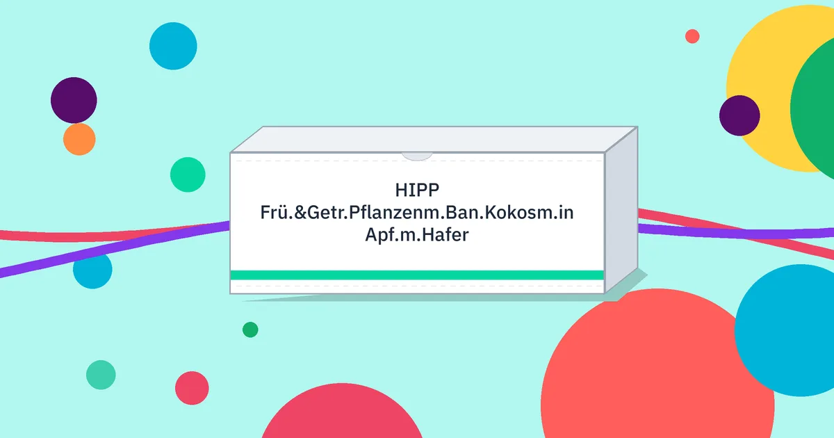 Symbolbild: Packung mit der Aufschrift HIPP Frü.&Getr.Pflanzenm.Ban.Kokosm.in Apf.m.Hafer (PZN 17604009) – Verfügbarkeit und Bezug in Apotheken in Frankfurt am Main