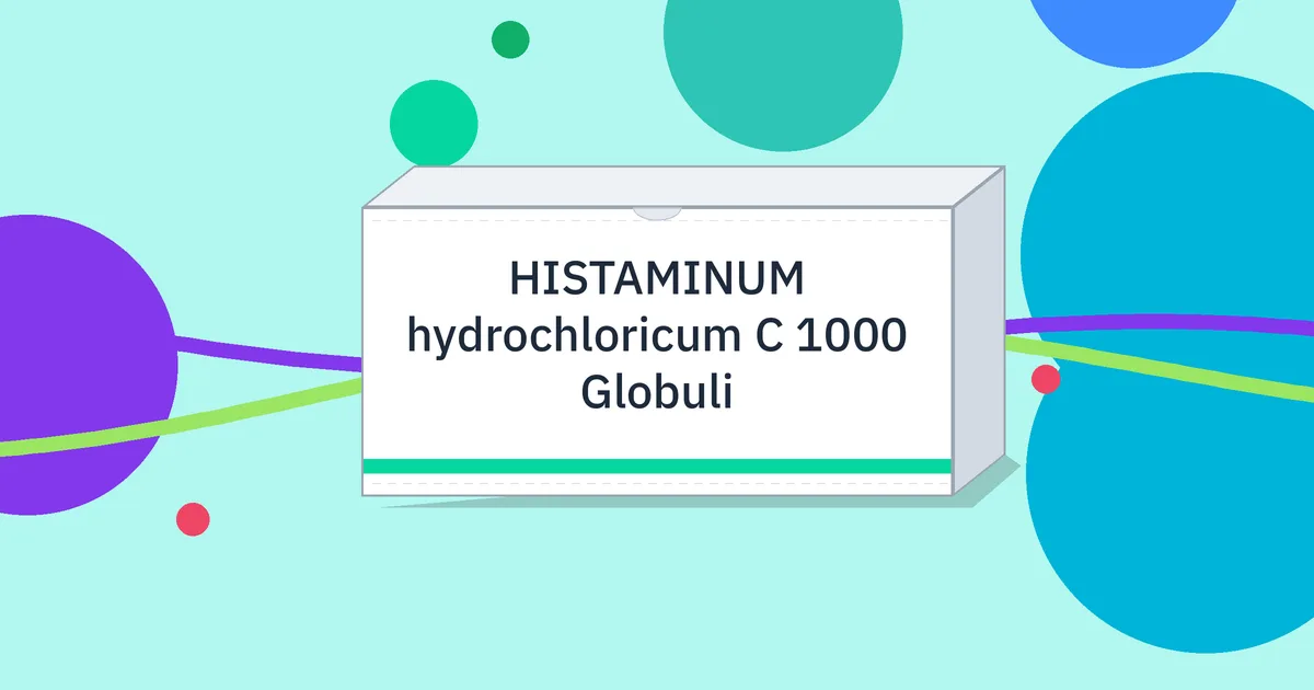 Symbolbild: Packung mit der Aufschrift HISTAMINUM hydrochloricum C 1000 Globuli (PZN 16696009) – Verfügbarkeit und Bezug in Apotheken in Frankfurt am Main