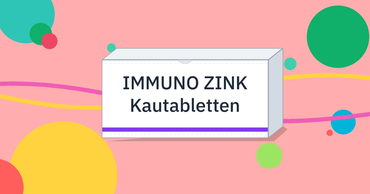 Symbolbild: Packung mit der Aufschrift IMMUNO ZINK Kautabletten (PZN 15570944) – Verfügbarkeit und Bezug in Apotheken in Frankfurt am Main