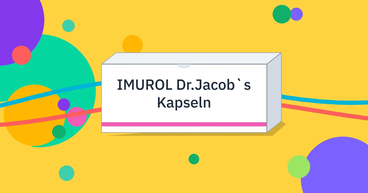 Symbolbild: Packung mit der Aufschrift IMUROL Dr.Jacob`s Kapseln (PZN 17491114) – Verfügbarkeit und Bezug in Apotheken in Frankfurt am Main