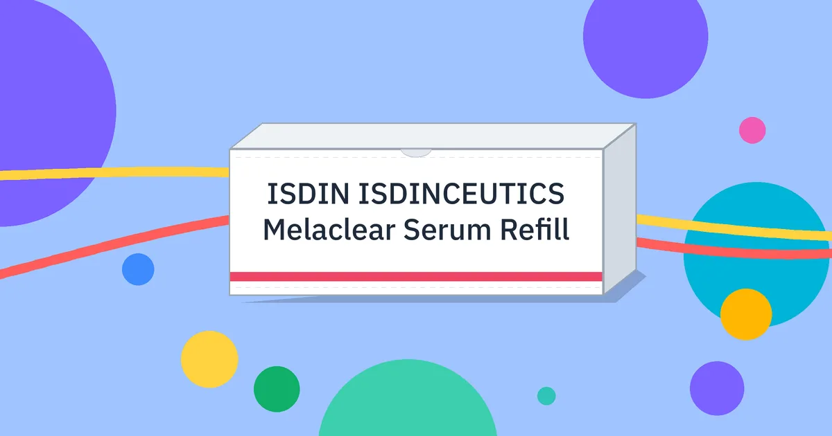 Symbolbild: Packung mit der Aufschrift ISDIN ISDINCEUTICS Melaclear Serum Refill (PZN 19206313) – Verfügbarkeit und Bezug in Apotheken in Frankfurt am Main