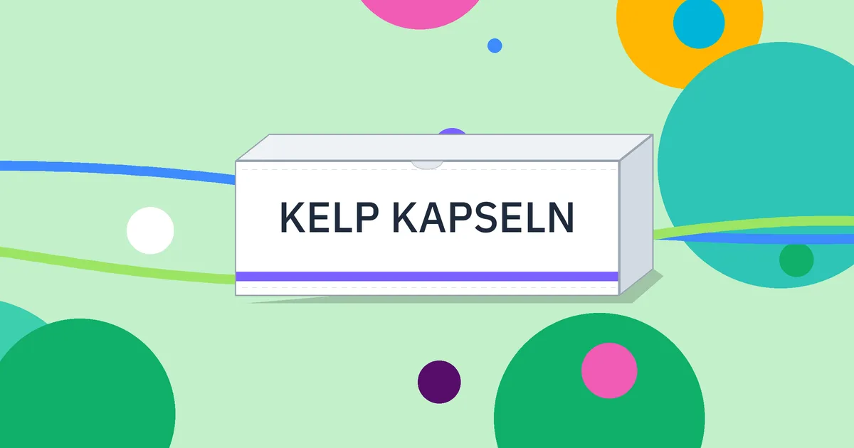 Symbolbild: Packung mit der Aufschrift KELP KAPSELN (PZN 17507720) – Verfügbarkeit und Bezug in Apotheken in Frankfurt am Main