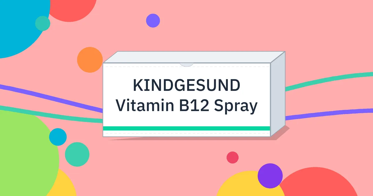 Symbolbild: Packung mit der Aufschrift KINDGESUND Vitamin B12 Spray (PZN 18820896) – Verfügbarkeit und Bezug in Apotheken in Frankfurt am Main