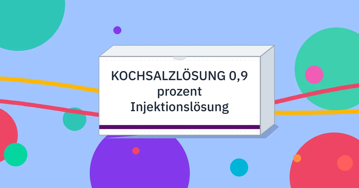 Symbolbild: Packung mit der Aufschrift KOCHSALZLÖSUNG 0,9 prozent Injektionslösung (PZN 01957154) – Verfügbarkeit und Bezug in Apotheken in Frankfurt am Main