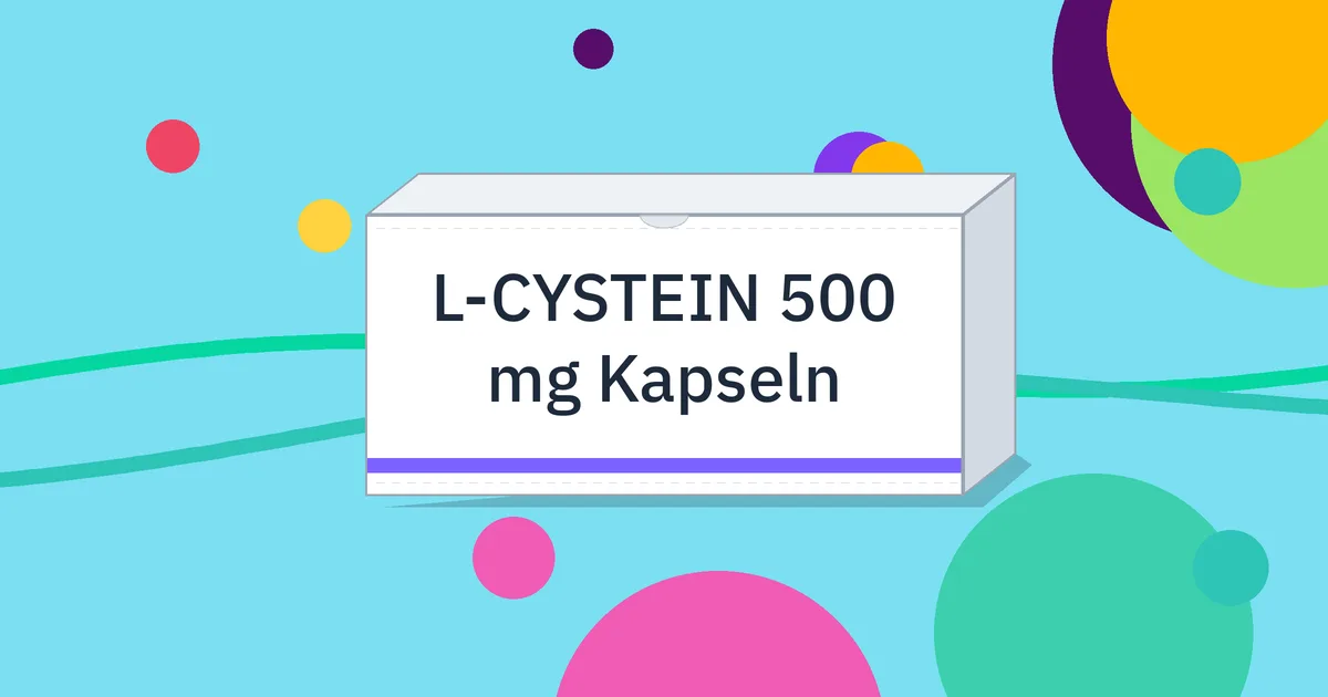 Symbolbild: Packung mit der Aufschrift L-CYSTEIN 500 mg Kapseln (PZN 01290514) – Verfügbarkeit und Bezug in Apotheken in Frankfurt am Main