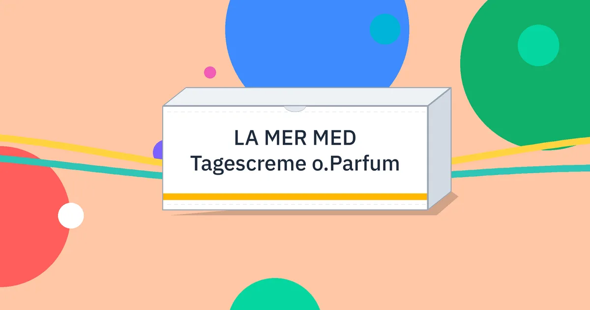 Symbolbild: Packung mit der Aufschrift LA MER MED Tagescreme o.Parfum (PZN 18066465) – Verfügbarkeit und Bezug in Apotheken in Frankfurt am Main