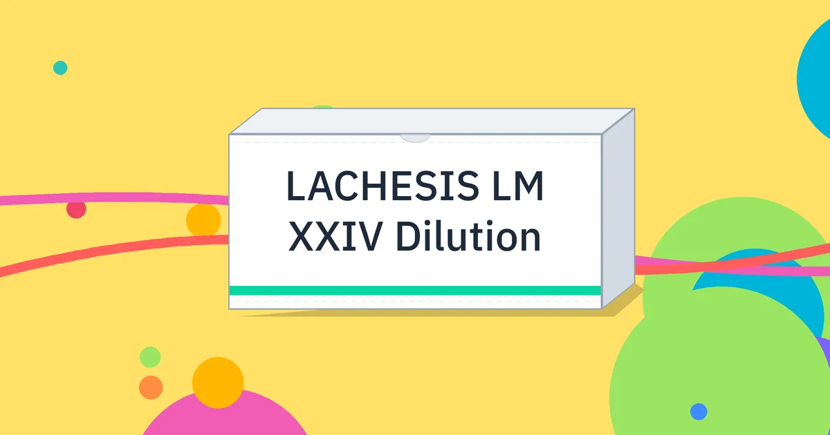 Symbolbild: Packung mit der Aufschrift LACHESIS LM XXIV Dilution (PZN 02675104) – Verfügbarkeit und Bezug in Apotheken in Frankfurt am Main