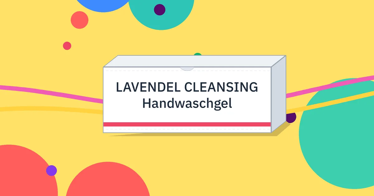 Symbolbild: Packung mit der Aufschrift LAVENDEL CLEANSING Handwaschgel (PZN 16633233) – Verfügbarkeit und Bezug in Apotheken in Frankfurt am Main
