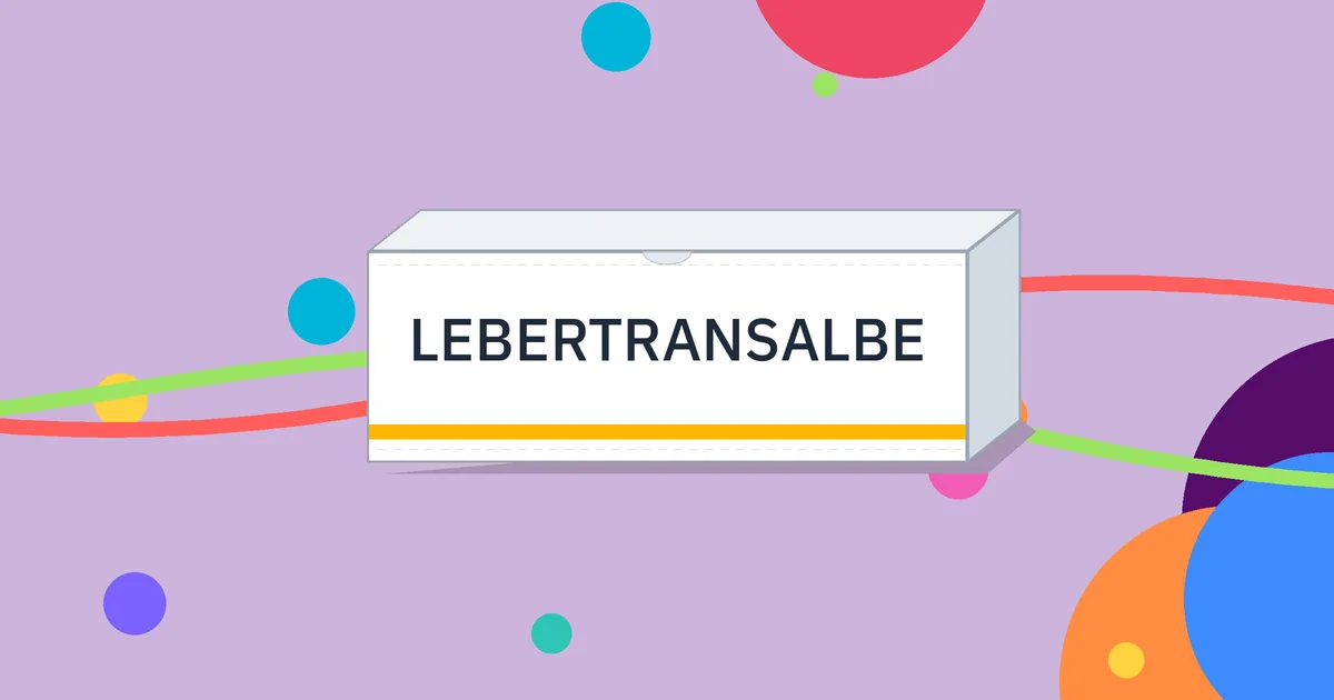 Symbolbild: Packung mit der Aufschrift LEBERTRANSALBE (PZN 18452412) – Verfügbarkeit und Bezug in Apotheken in Frankfurt am Main