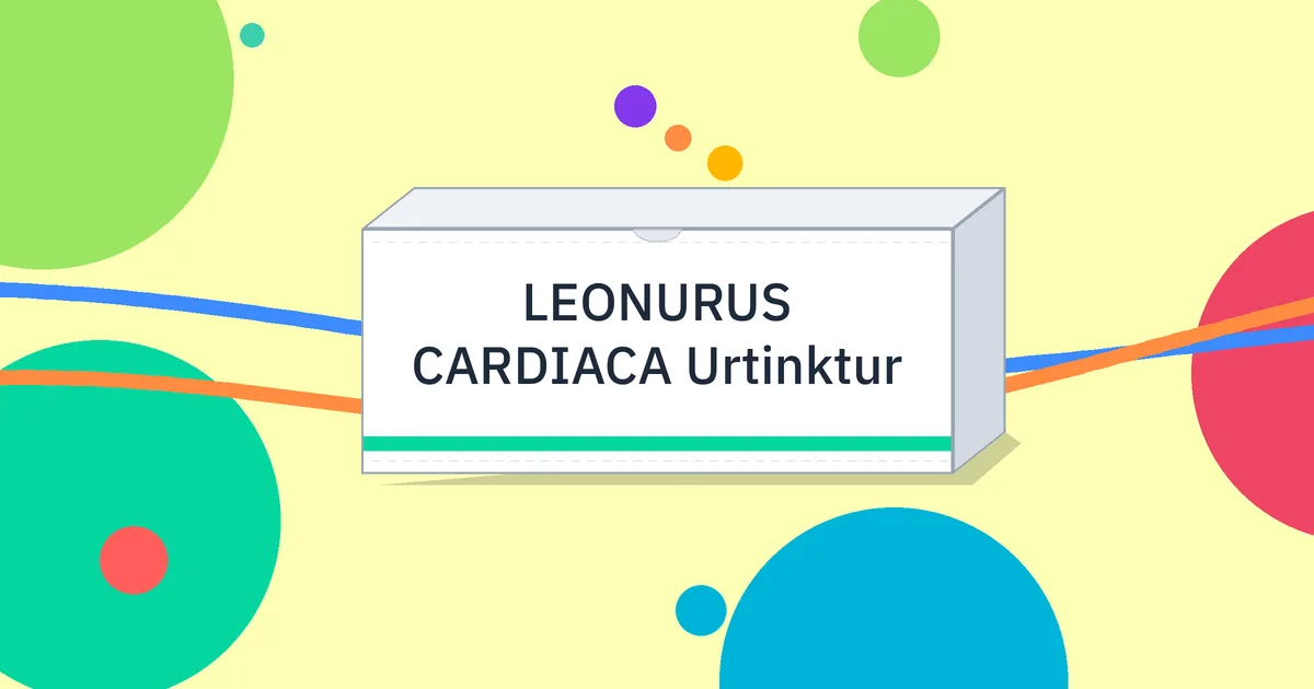 Symbolbild: Packung mit der Aufschrift LEONURUS CARDIACA Urtinktur (PZN 02926256) – Verfügbarkeit und Bezug in Apotheken in Frankfurt am Main