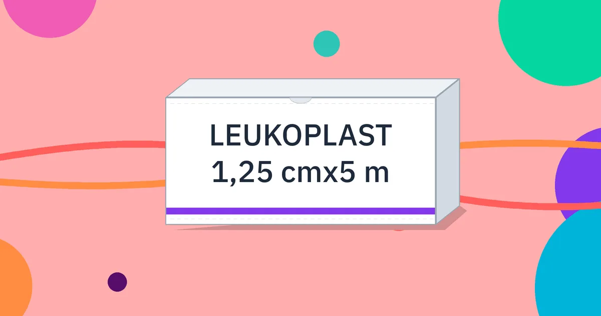 Symbolbild: Packung mit der Aufschrift LEUKOPLAST 1,25 cmx5 m (PZN 19701538) – Verfügbarkeit und Bezug in Apotheken in Frankfurt am Main
