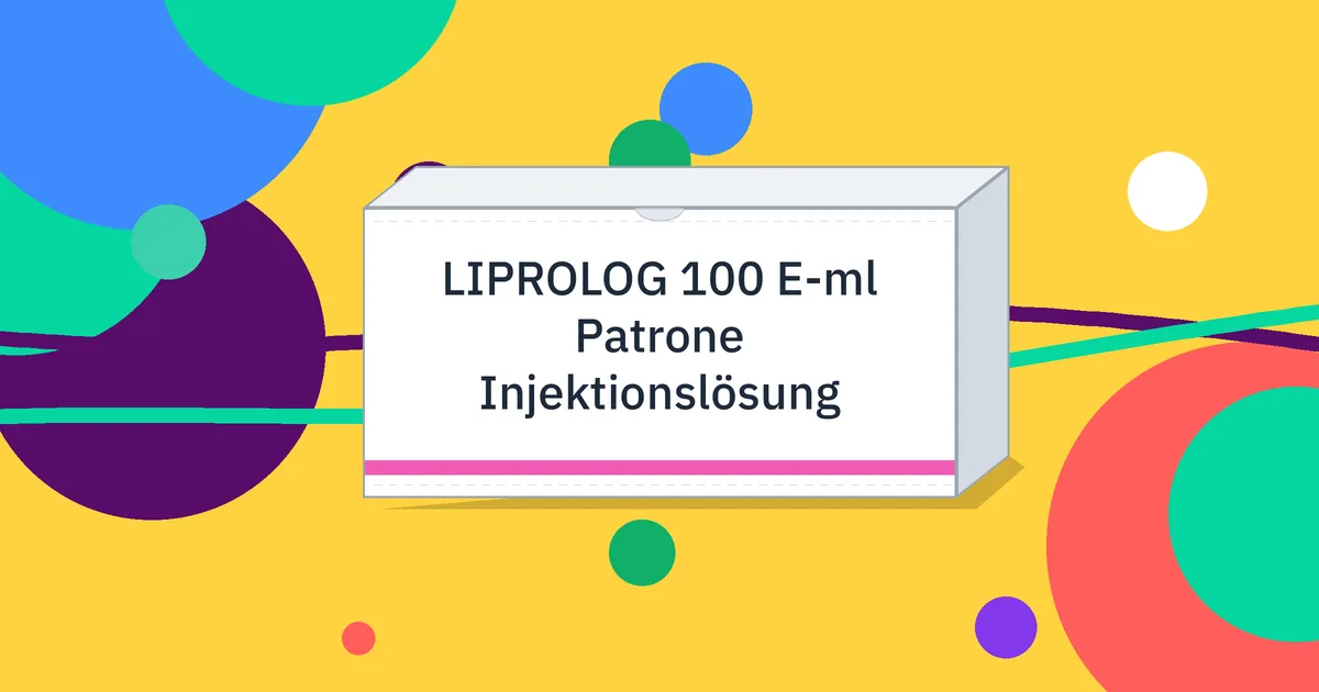 Symbolbild: Packung mit der Aufschrift LIPROLOG 100 E-ml Patrone Injektionslösung (PZN 01043129) – Verfügbarkeit und Bezug in Apotheken in Frankfurt am Main