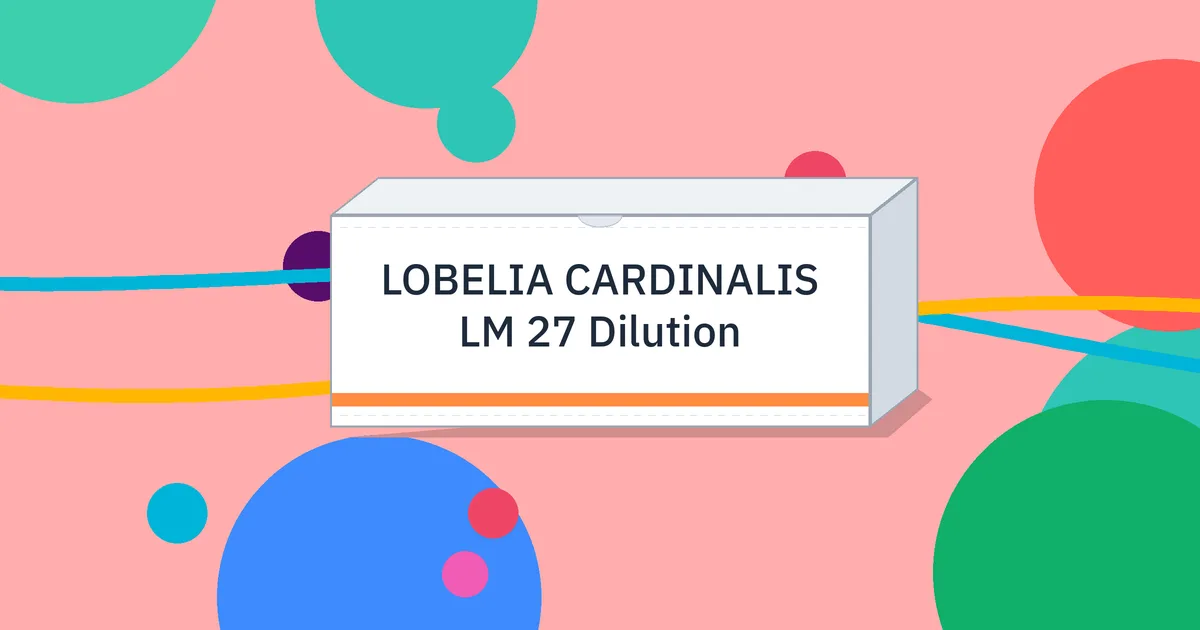 Symbolbild: Packung mit der Aufschrift LOBELIA CARDINALIS LM 27 Dilution (PZN 13533086) – Verfügbarkeit und Bezug in Apotheken in Frankfurt am Main