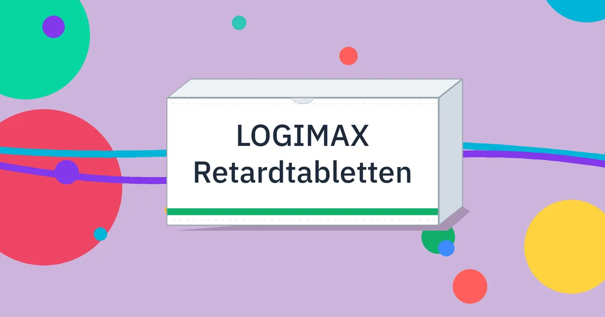 Symbolbild: Packung mit der Aufschrift LOGIMAX Retardtabletten (PZN 01563509) – Verfügbarkeit und Bezug in Apotheken in Frankfurt am Main