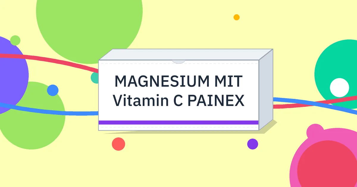 Symbolbild: Packung mit der Aufschrift MAGNESIUM MIT Vitamin C PAINEX (PZN 10047178) – Verfügbarkeit und Bezug in Apotheken in Frankfurt am Main